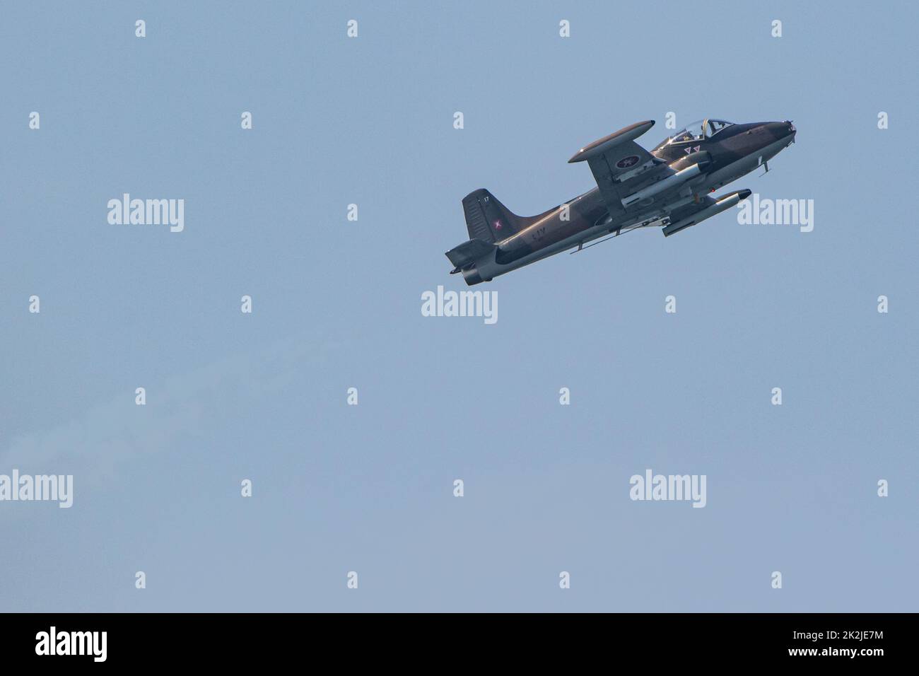 BAC Strikemaster displaying at Blackpool Air Show 2022 Stock Photo - Alamy