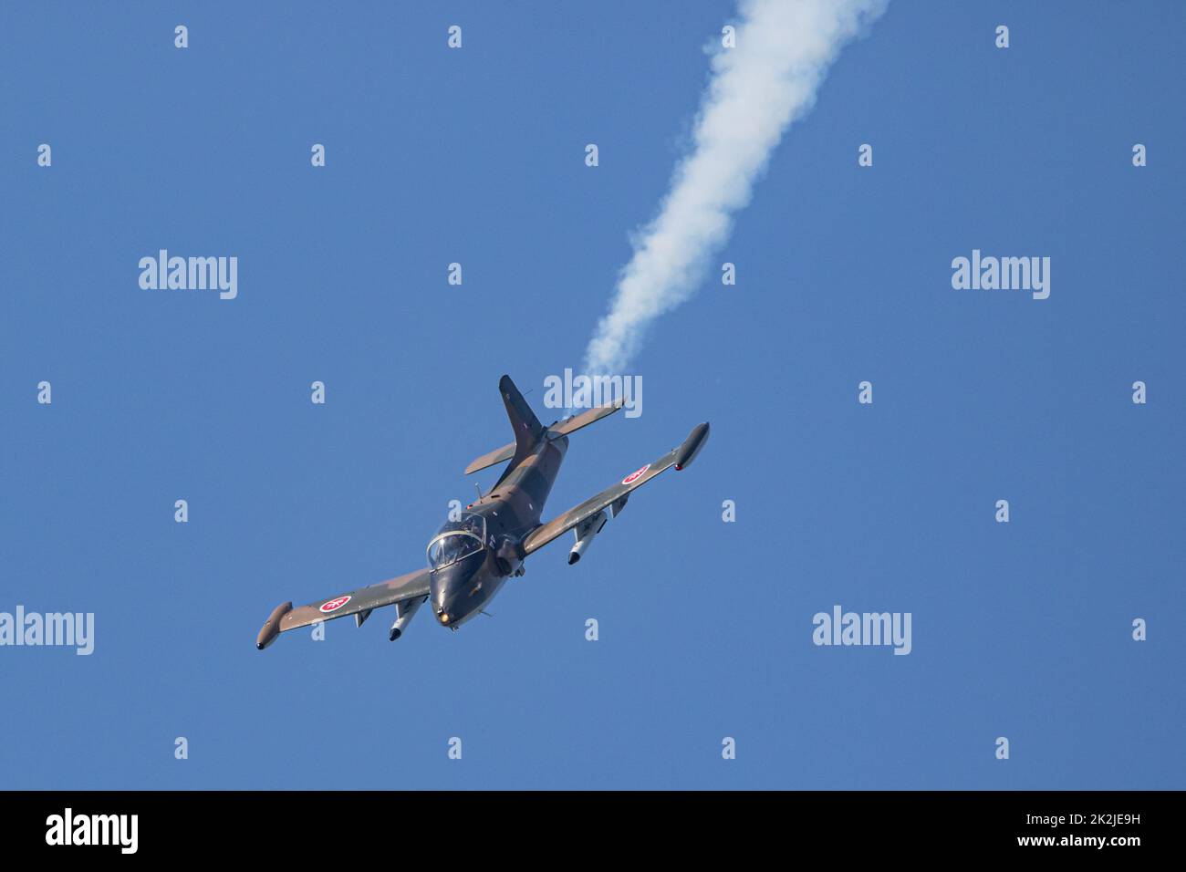 BAC Strikemaster displaying at Blackpool Air Show 2022 Stock Photo - Alamy