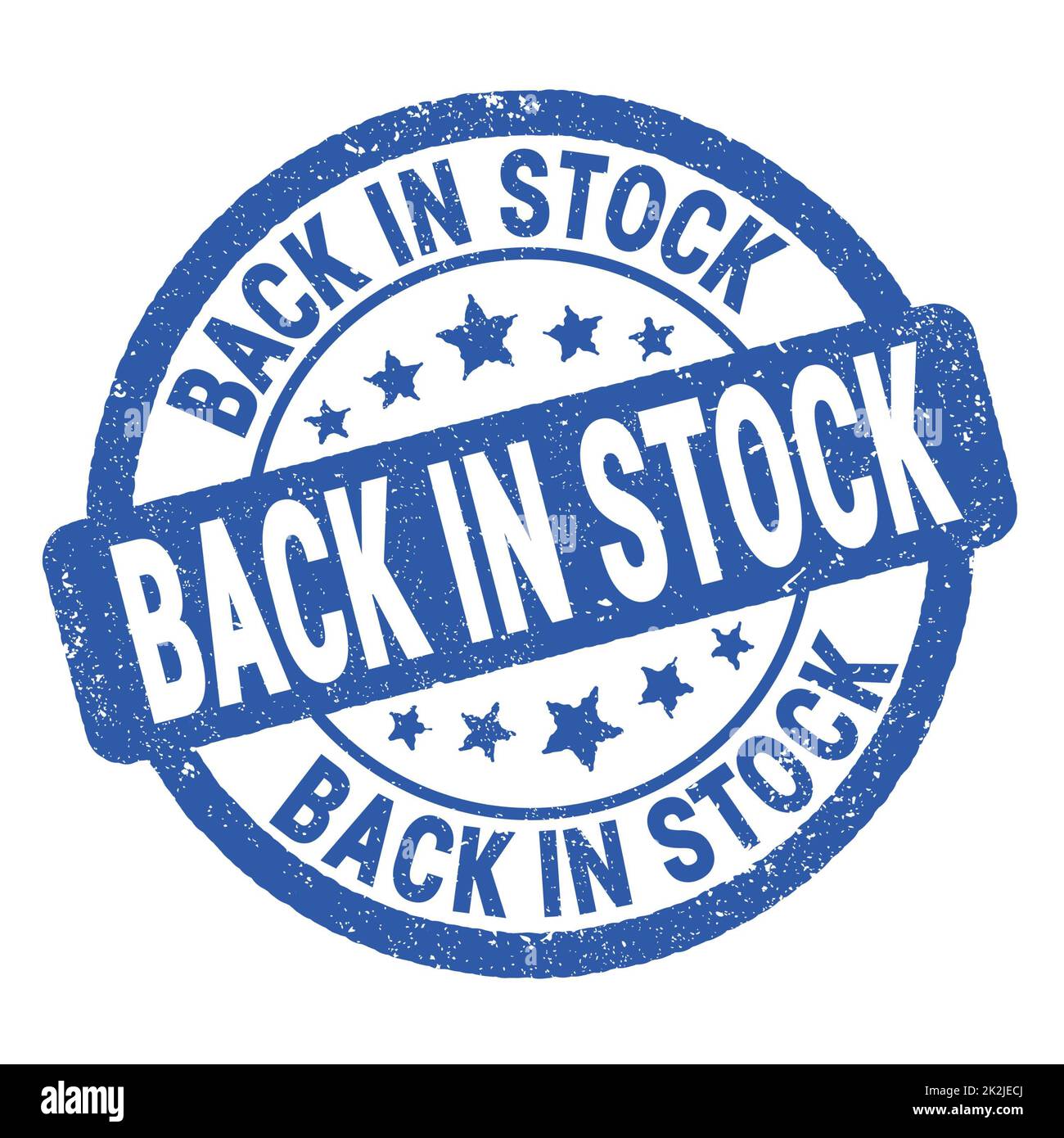 Back in stock stamp hi-res stock photography and images - Alamy