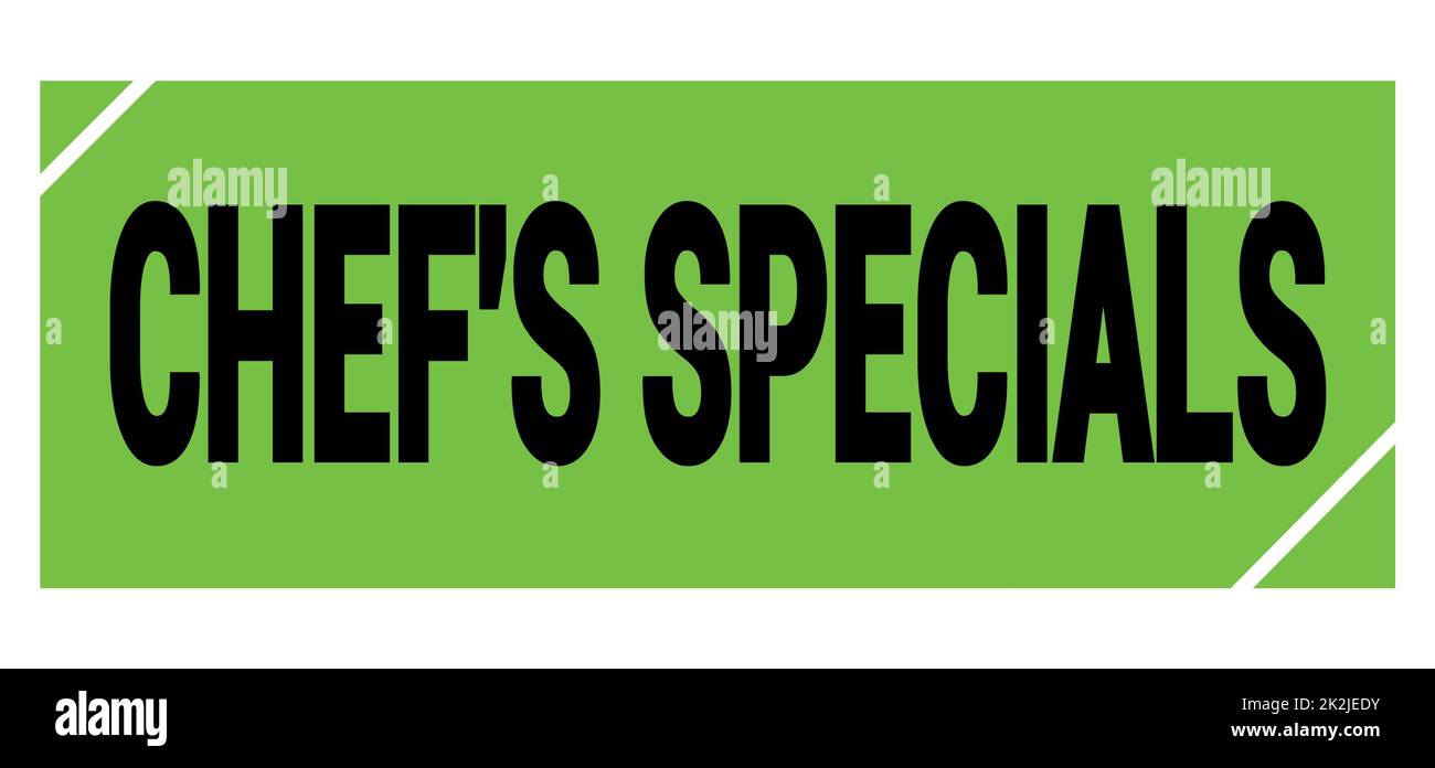 Chefs specials word hi-res stock photography and images - Alamy