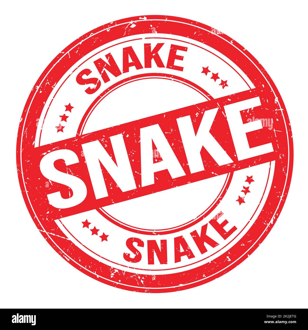 SNAKE text written on red round grungy stamp sign Stock Photo - Alamy