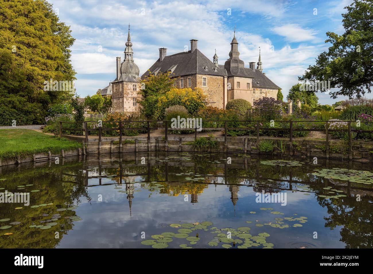 Castle Lembeck in Dorsten, Germany surrounded by beautiful park Stock ...
