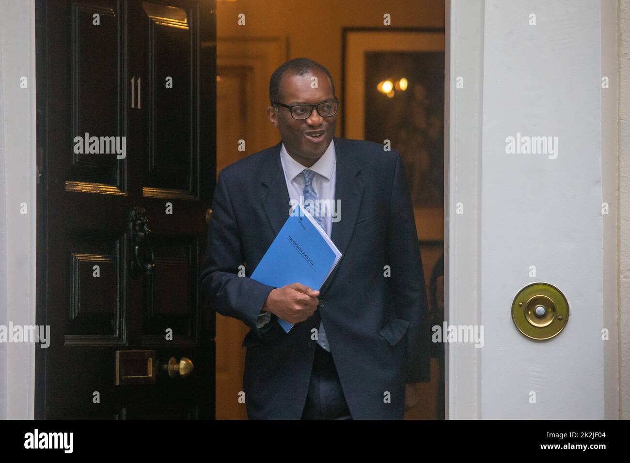 London, England, UK. 23rd Sep, 2022. Chancellor of the Exchequer KWASI ...