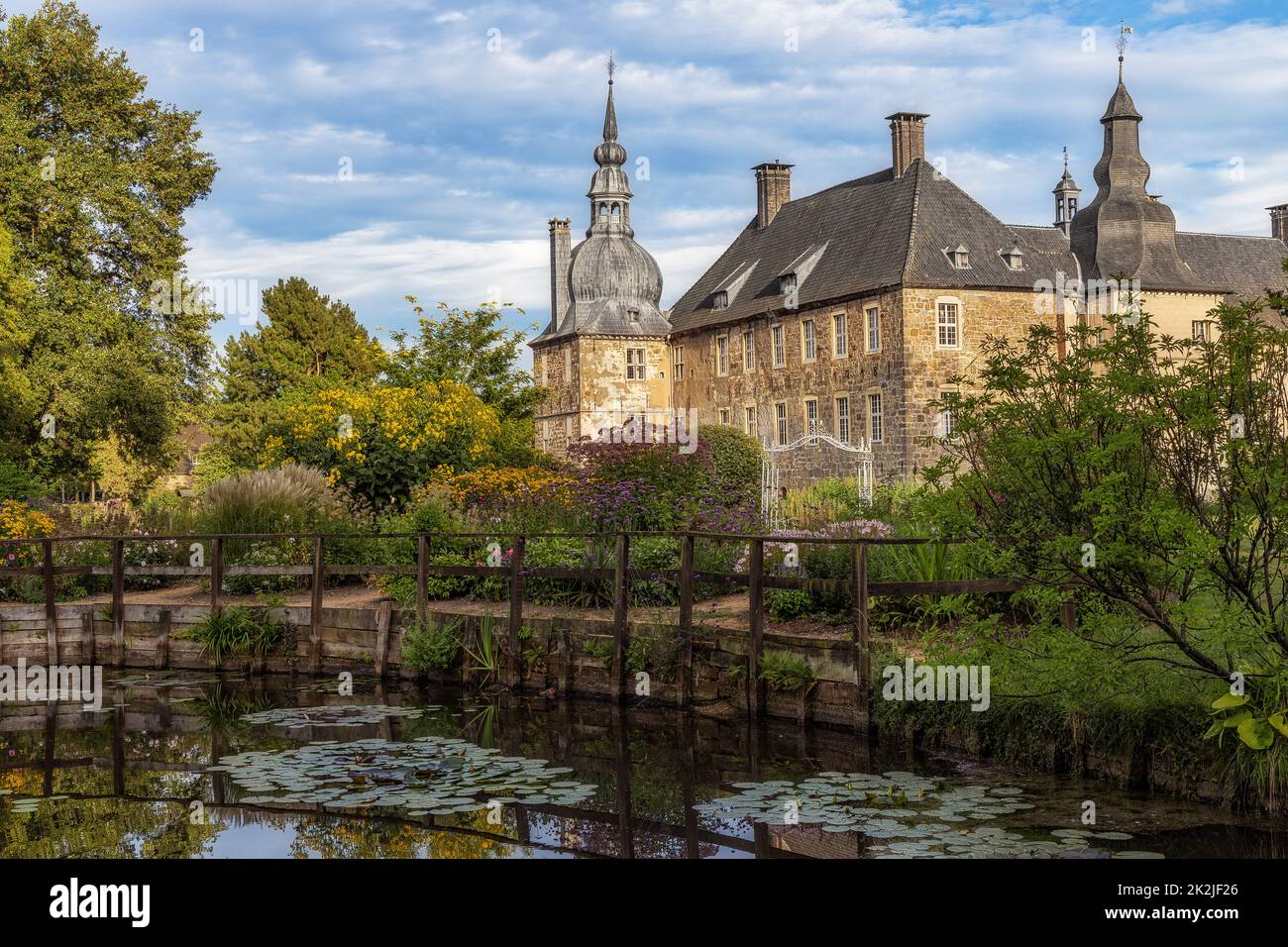 Castle Lembeck in Dorsten, Germany surrounded by beautiful park Stock ...