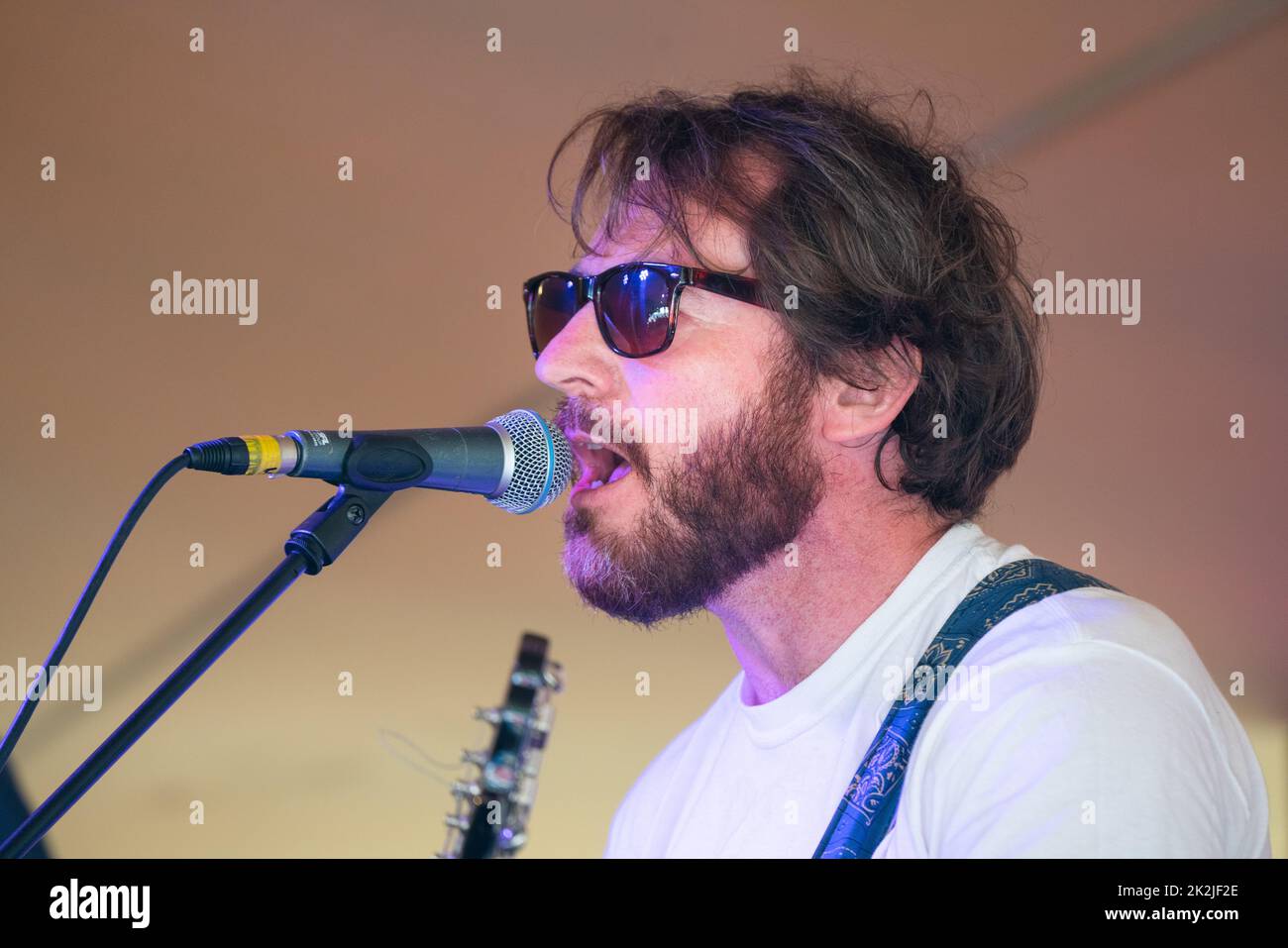 El Goodo play the Merchandise Tent at the Green Man 2022 music festival ...