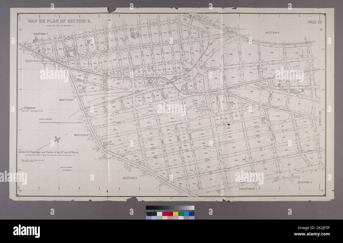 New York (N.Y.). Topographical Bureau. Cartographic, Maps. 1892 - 1895 ...