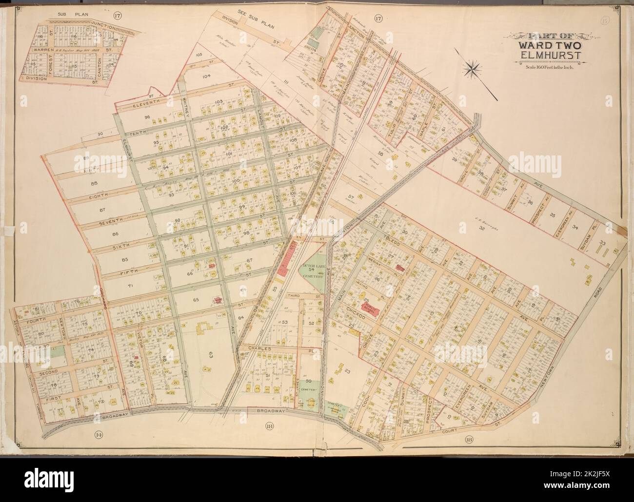 Map of whitney hi-res stock photography and images - Alamy
