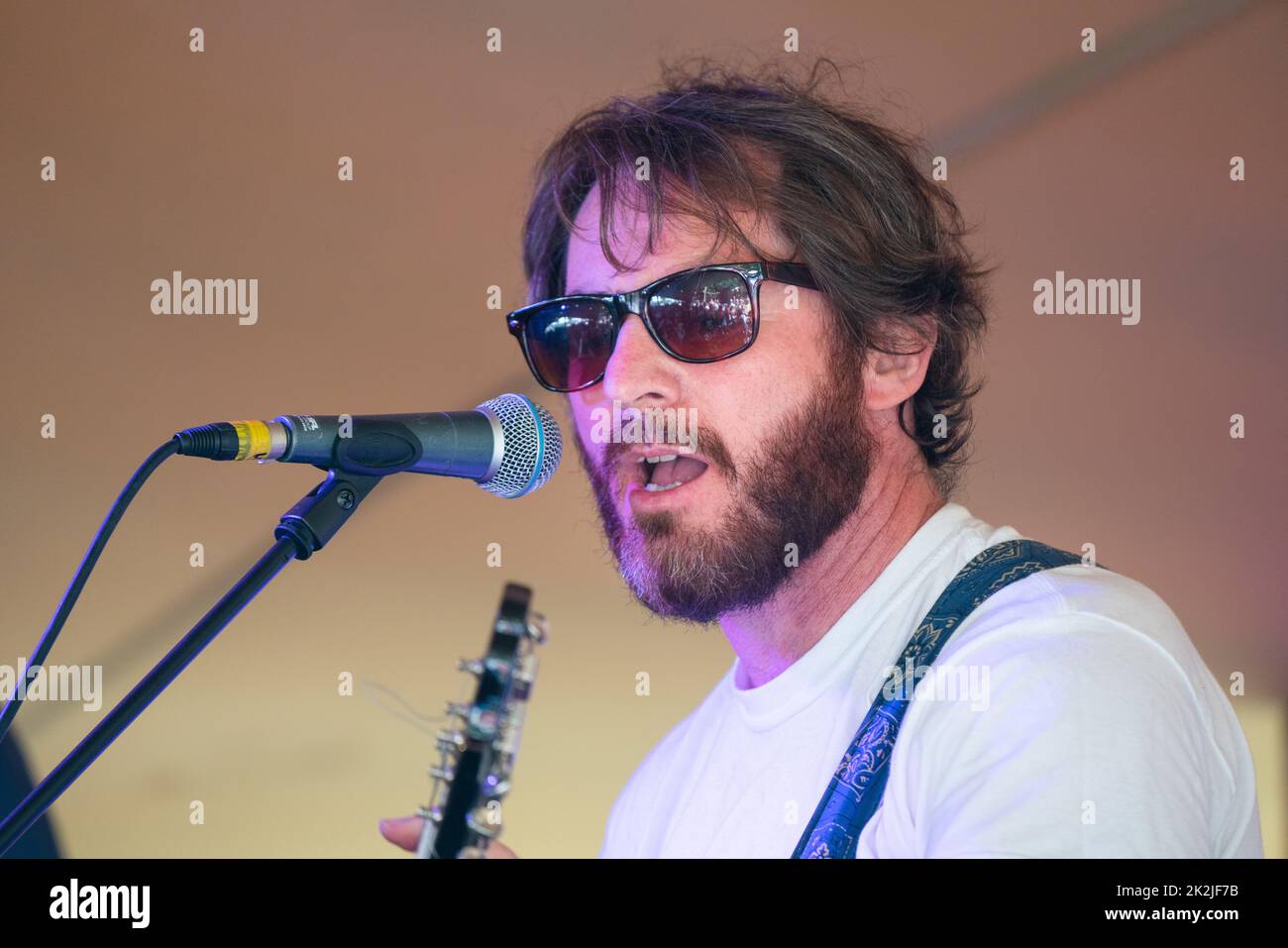 El Goodo play the Merchandise Tent at the Green Man 2022 music festival ...