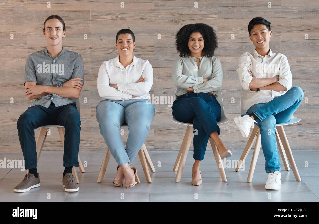 Business people, diversity or global office pride with women, men or ...