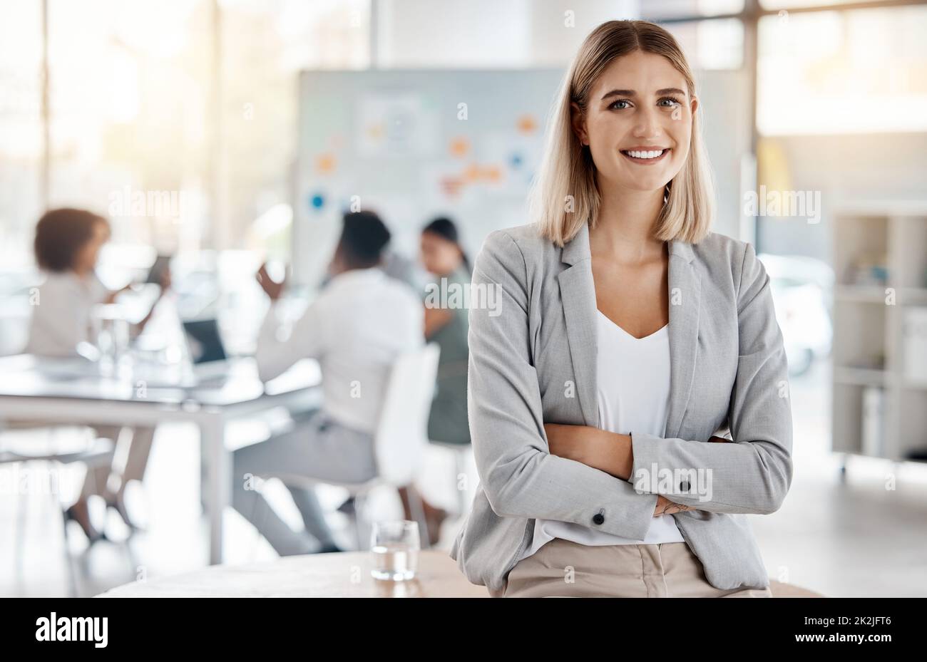 Portrait girl leader manager hi-res stock photography and images - Alamy