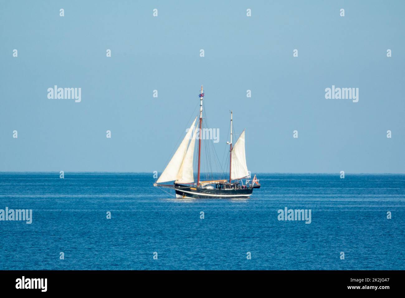 Schooner, Moonfleet, sailing, Weymouth Stock Photo - Alamy