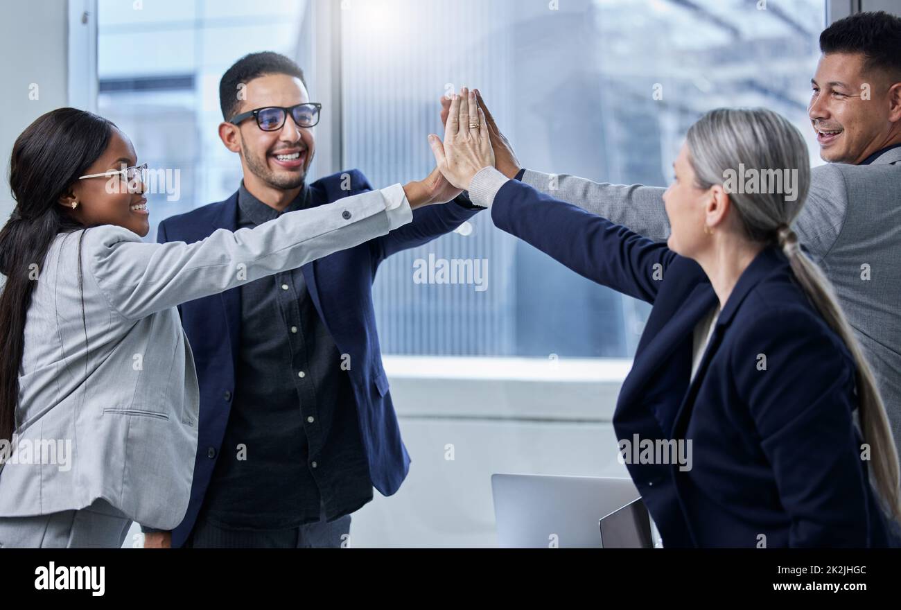 Big high five hi-res stock photography and images - Alamy