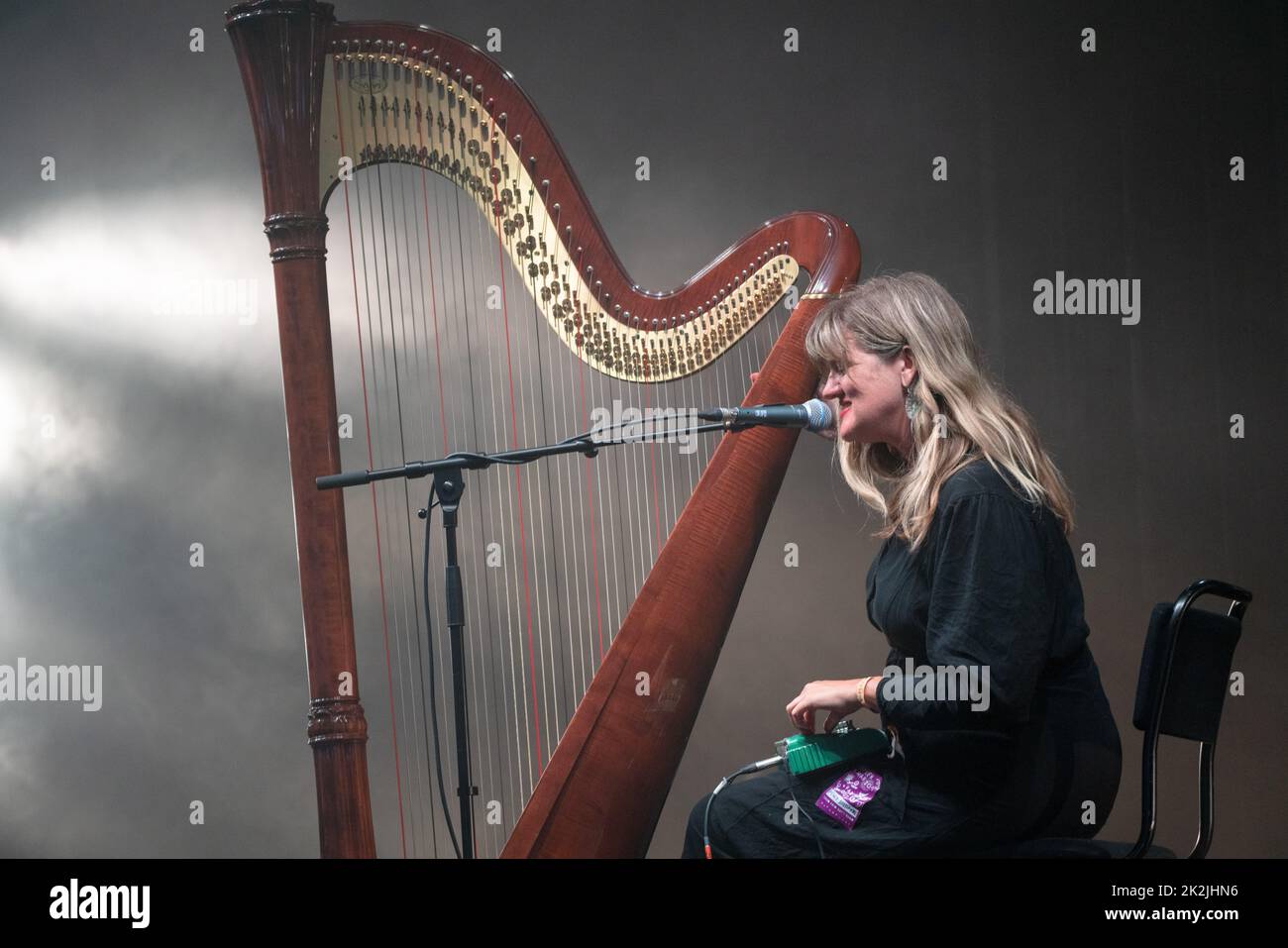 MARY LATTIMORE, HARP: Harpist Mary Lattimore plays the Far Out Stage at ...