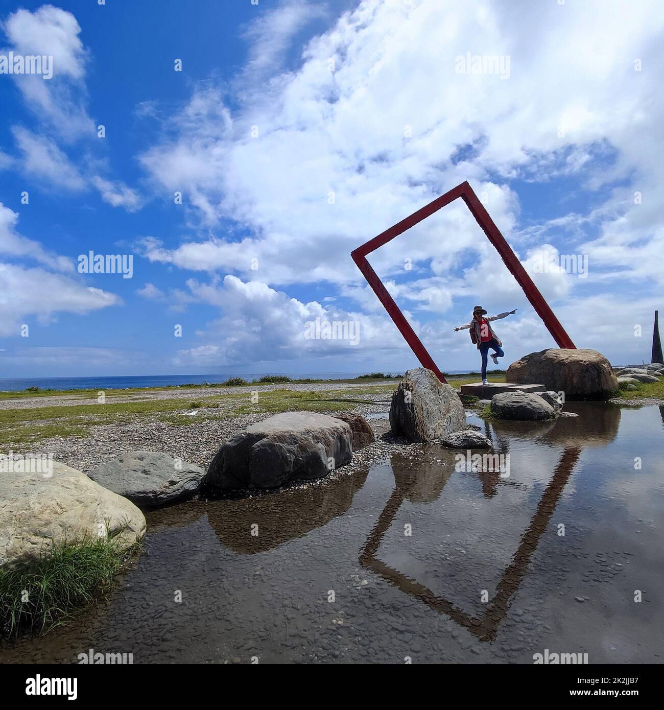 International landmark of Seaside Park in Taitung, Taiwan Stock Photo ...