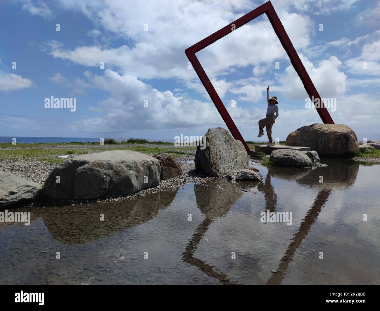 International landmark of Seaside Park in Taitung, Taiwan Stock Photo ...
