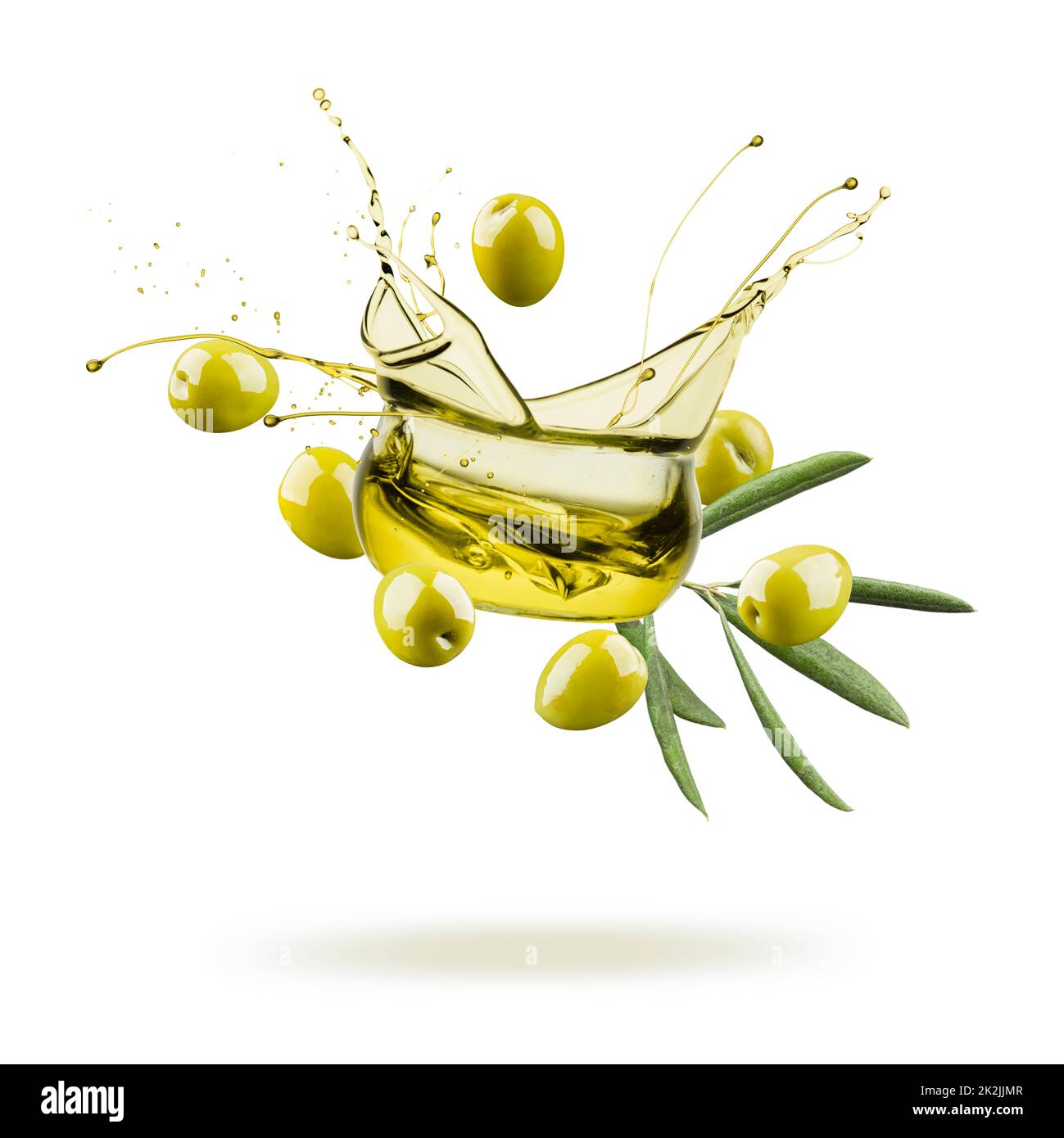Olive oil pouring bowl Cut Out Stock Images & Pictures - Alamy