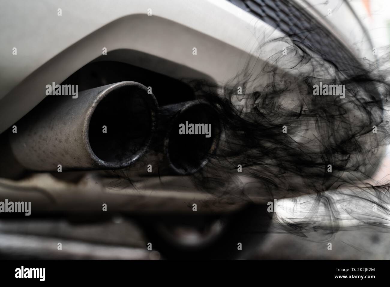 Dirty Diesel Motor Engine Exhaust Stock Photo - Alamy