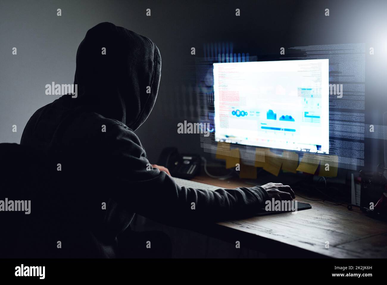 Person working on computer behind hi-res stock photography and images ...