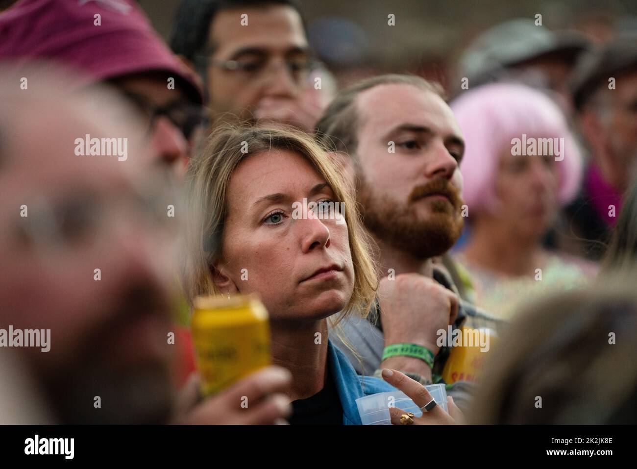 Crowd scenes from Day Three of the Green Man 2022 music festival in the ...