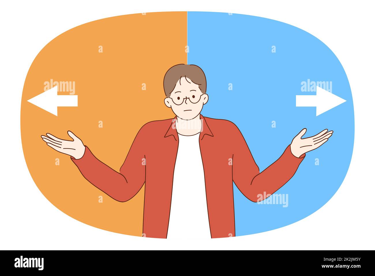 Frustration confused Cut Out Stock Images & Pictures - Alamy