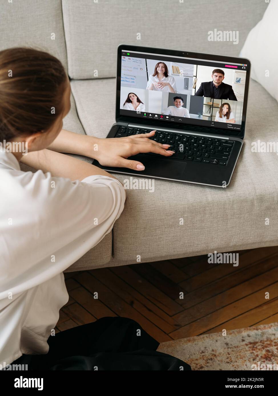 Distance learning. Business web course. Video class. Webinar chat ...