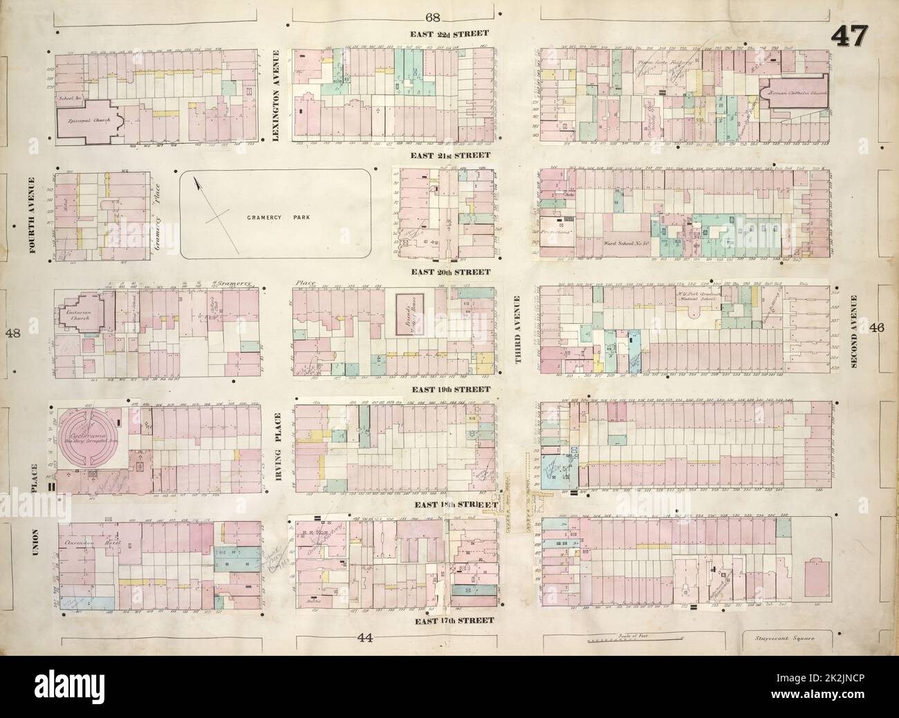 Gramercy map hi-res stock photography and images - Alamy