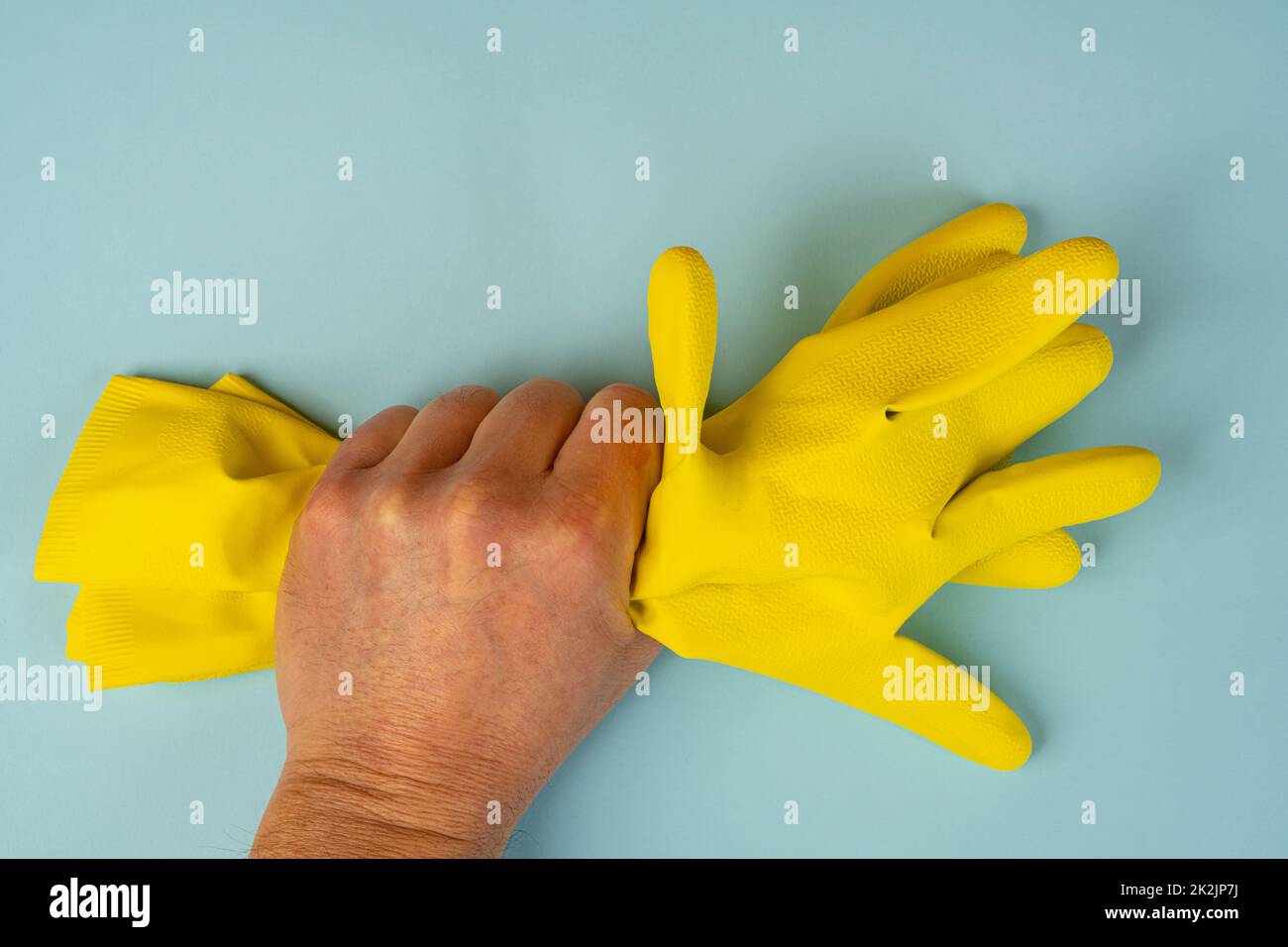 Woman cleaner wear white gloves hi-res stock photography and images - Alamy