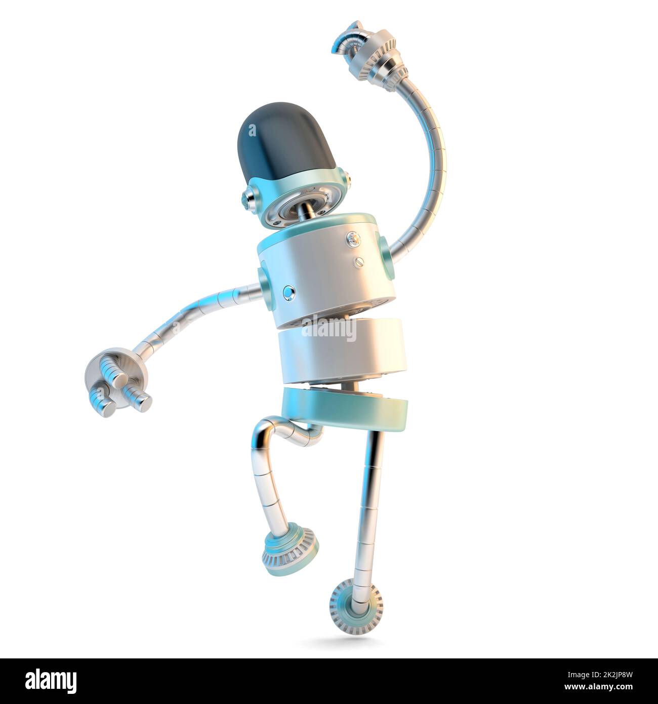 Fun 3d cartoon happy robot hi-res stock photography and images - Alamy