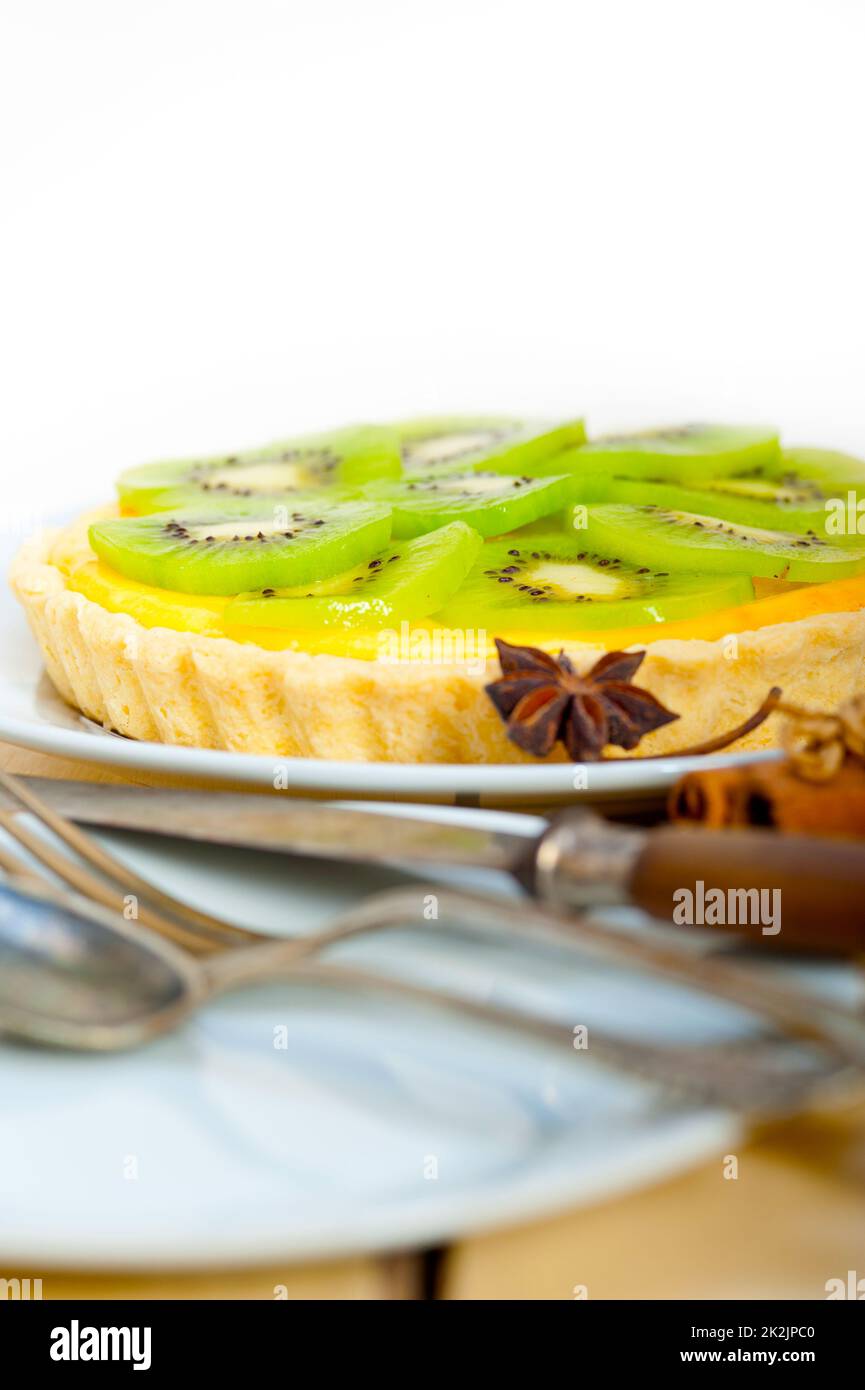 kiwi pie tart and spices Stock Photo - Alamy