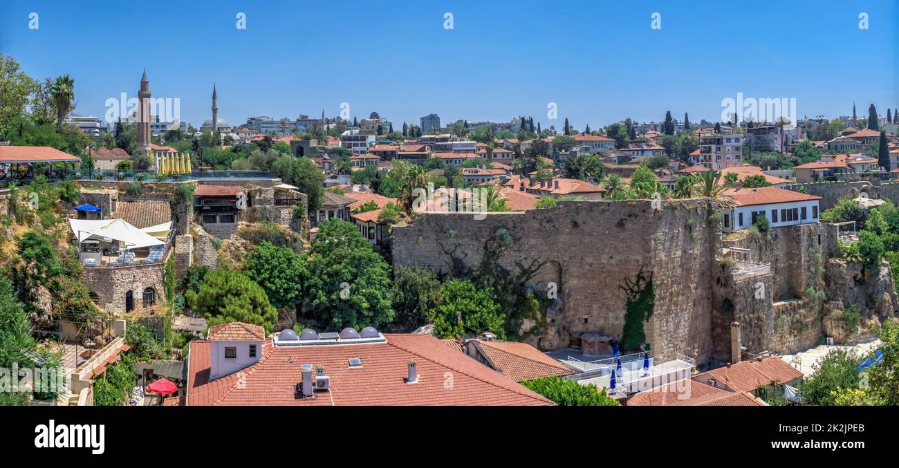 Panoramic top view of the old city of Antalya in Turkey Stock Photo - Alamy