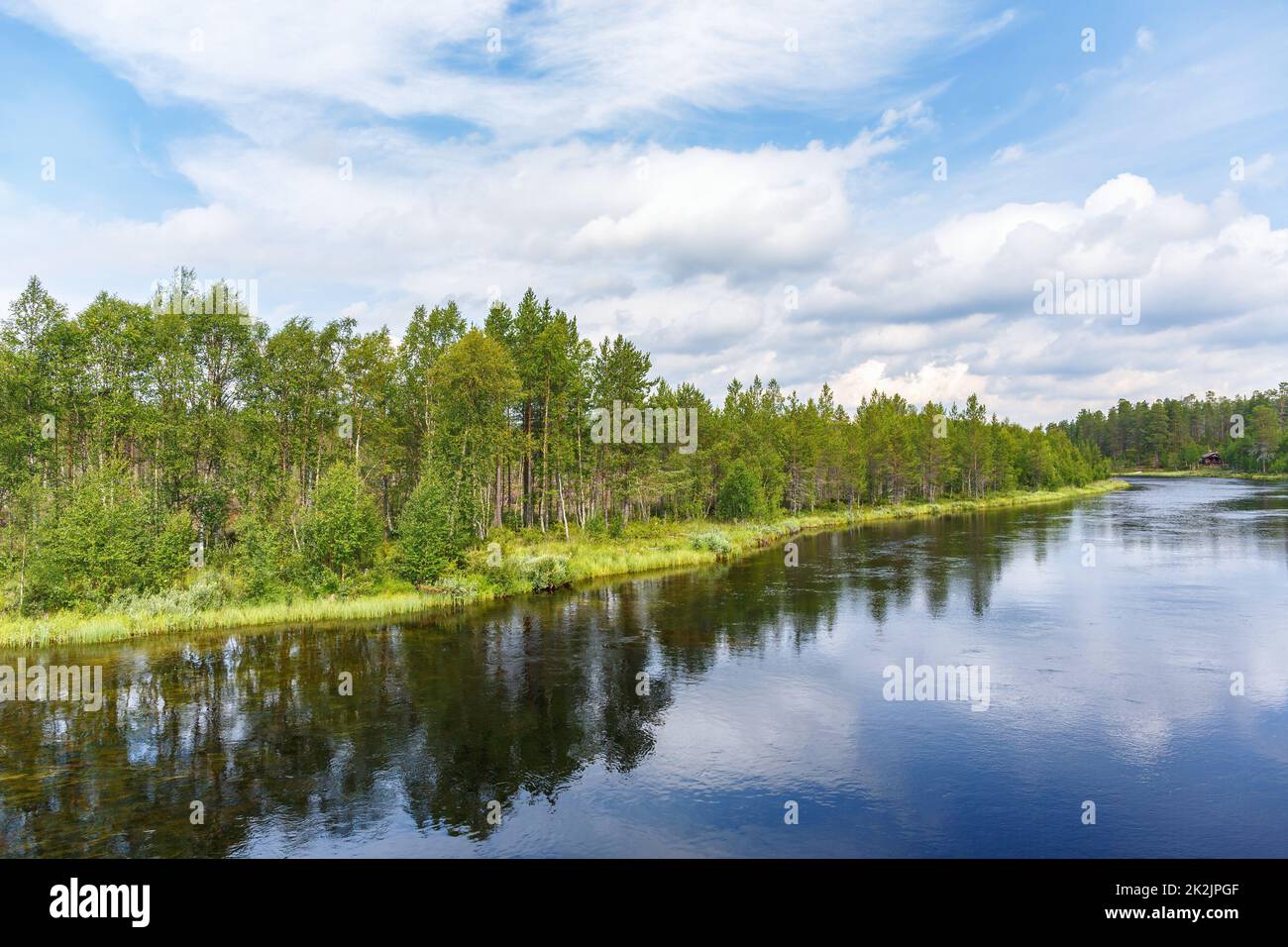 Conifer forest river hi-res stock photography and images - Alamy