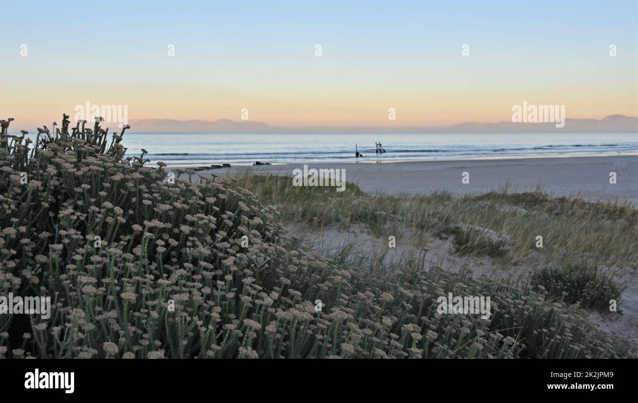 Beautiful sunrise over beach hi-res stock photography and images - Alamy