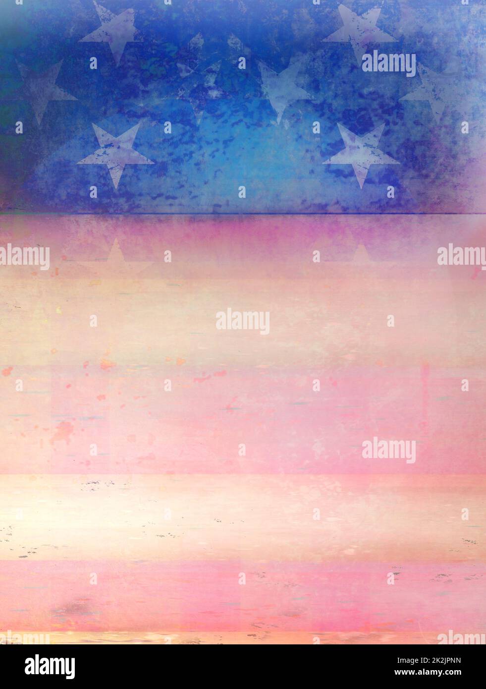 Grungy american flag frame Stock Photo - Alamy