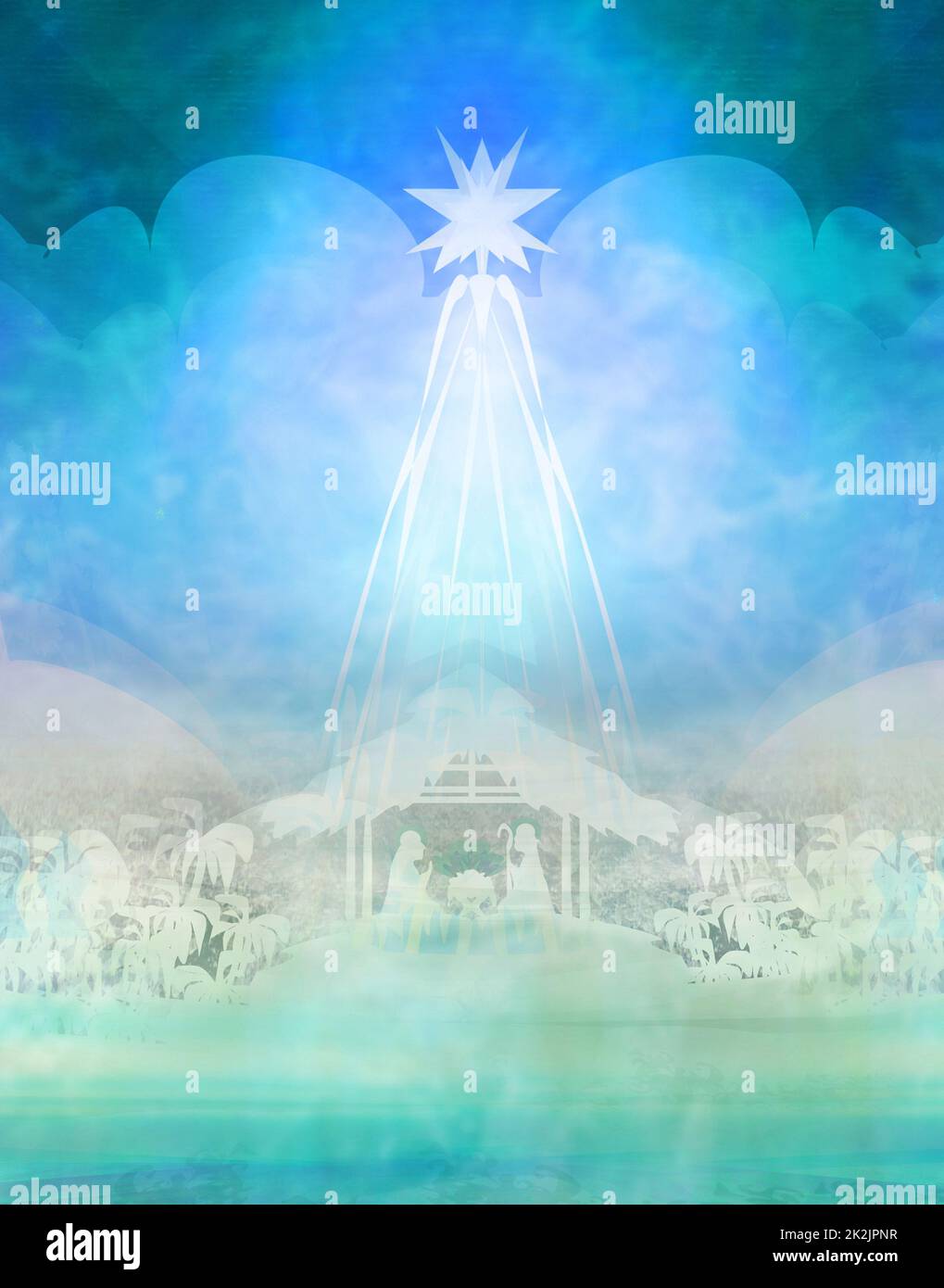 Biblical scene - birth of Jesus in Bethlehem Stock Photo - Alamy