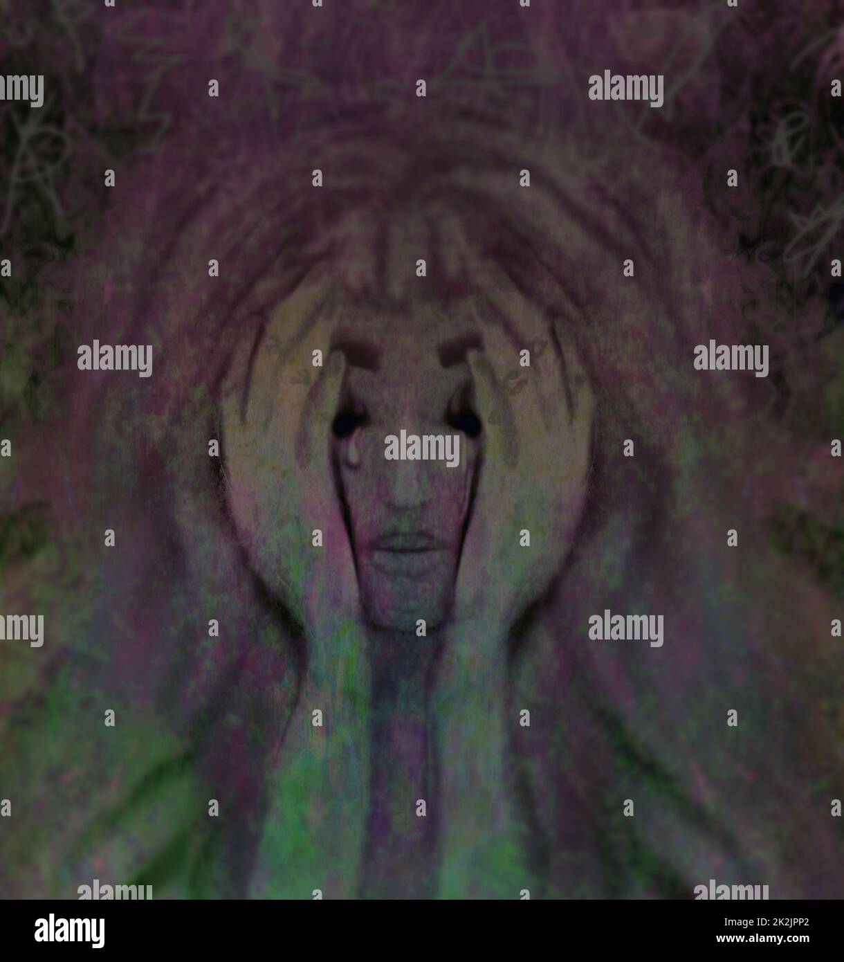 Elderly depression illustration hi-res stock photography and images - Alamy