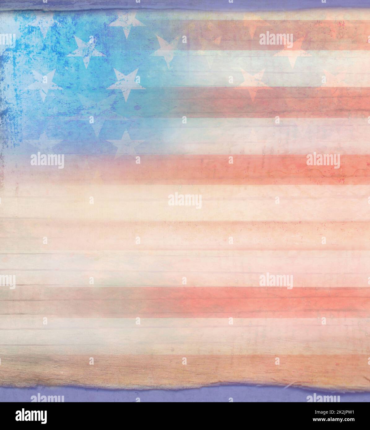 Grungy american flag frame Stock Photo - Alamy
