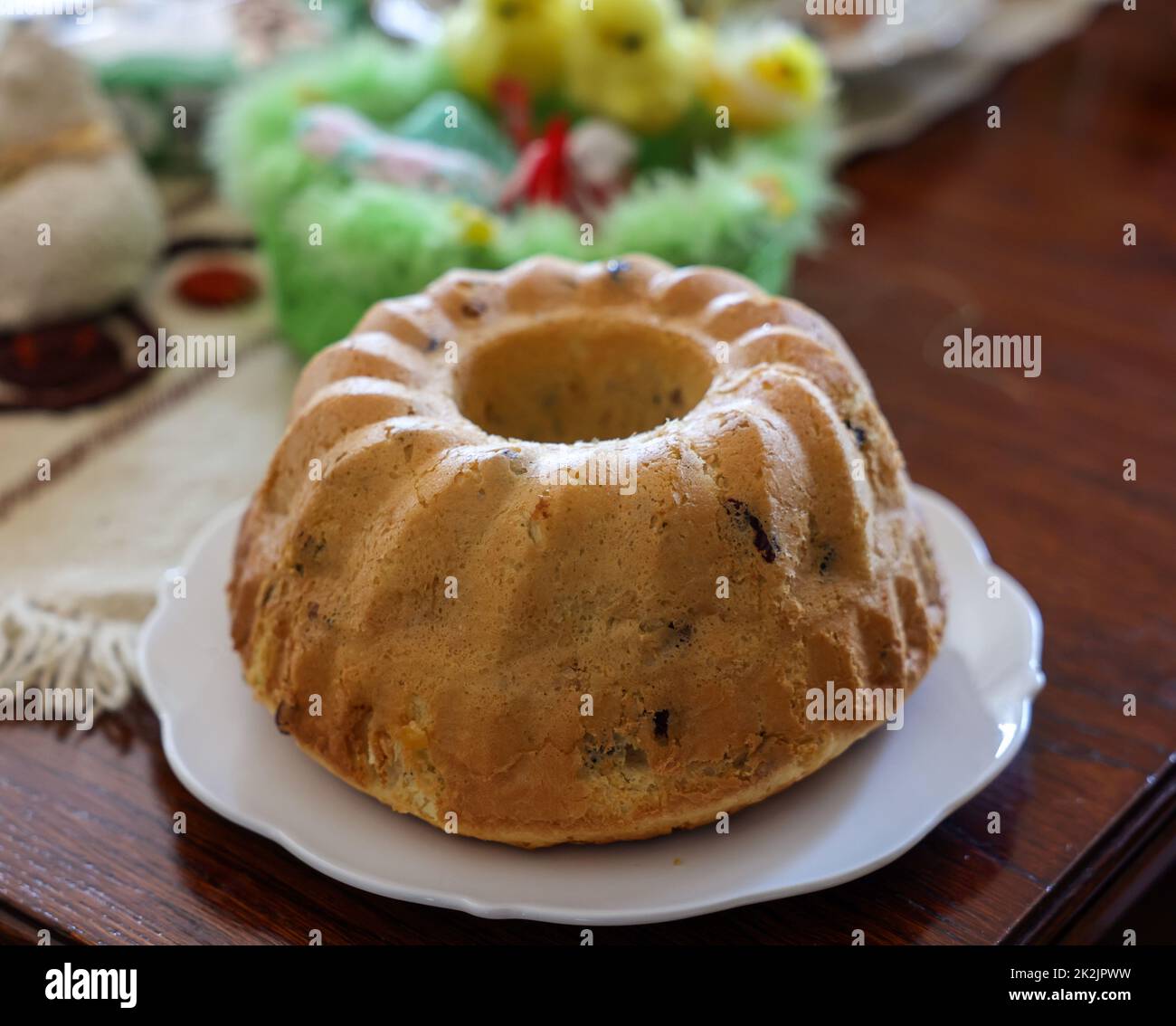 Easter cake kulich glaze hi-res stock photography and images - Alamy