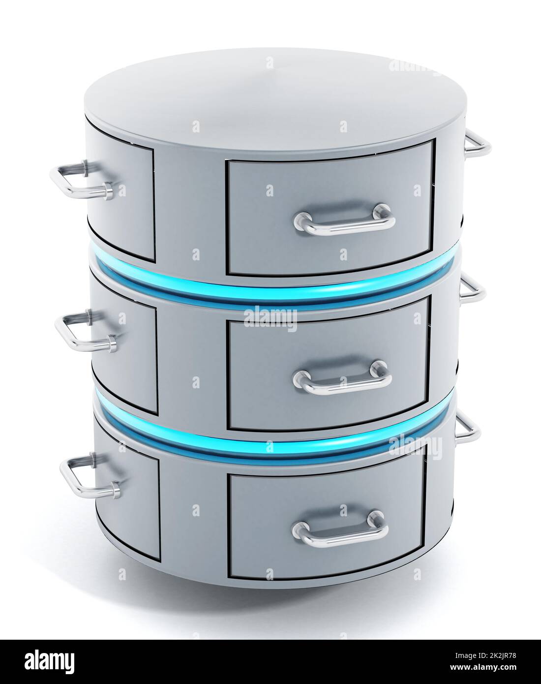 Data server with closed file racks. 3D illustration Stock Photo - Alamy