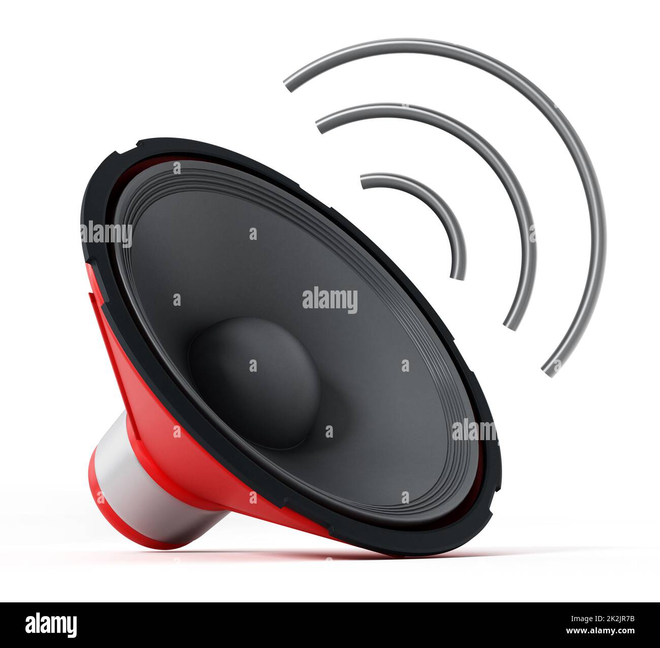 3d sound wave speaker isolated Cut Out Stock Images & Pictures - Alamy