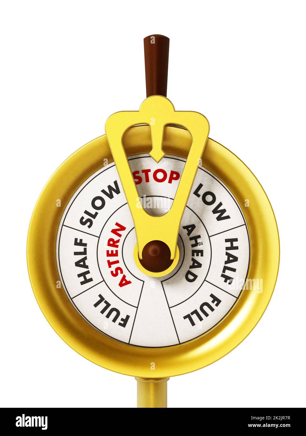 Engine order telegraph. 3D illustration Stock Photo - Alamy