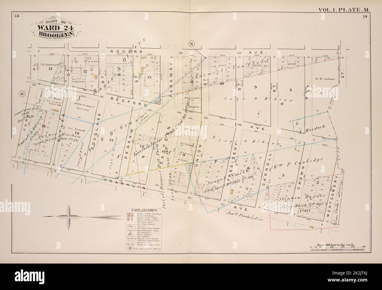 Bedford park map hi-res stock photography and images - Alamy
