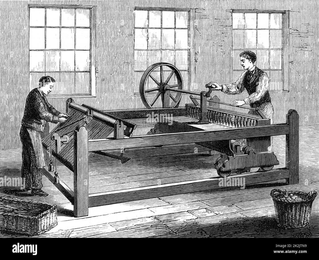 The slubbing-billy, inventor uncertain, which came into use in about ...