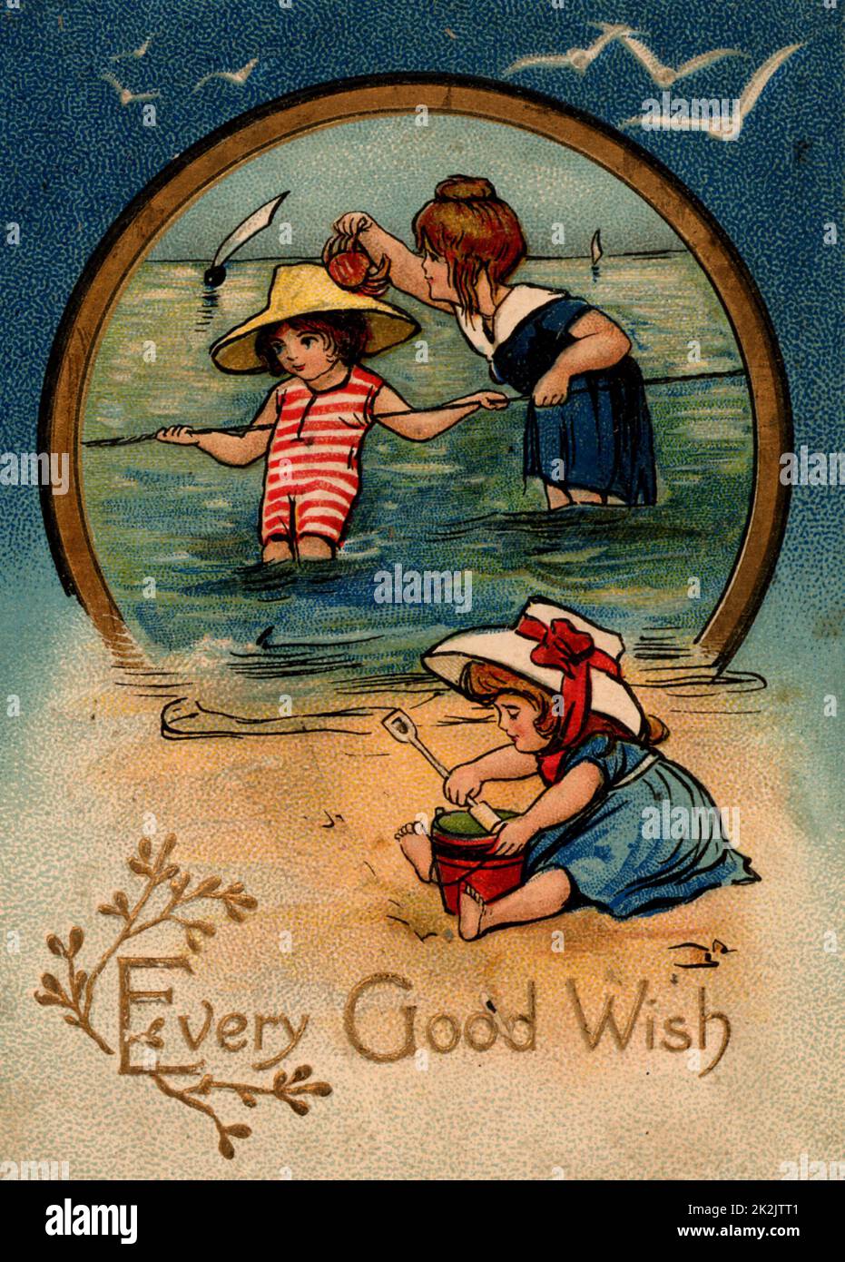 Seaside postcard 19th century hi-res stock photography and images - Alamy