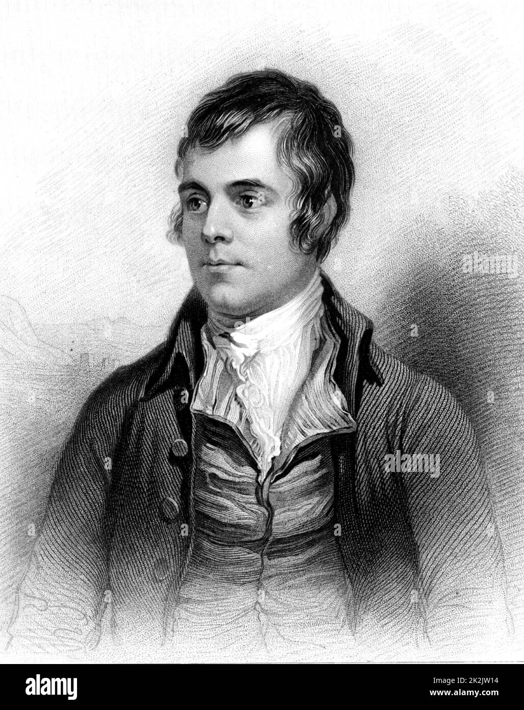Robert burns 1759 1795 scottish poet born at alloway hi-res stock ...