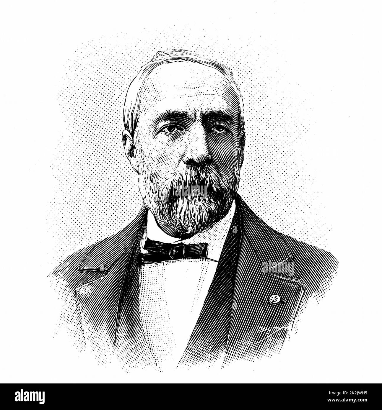 Ferdinand Fouqué (1828-1904) French geologist. From "La Nature", Paris ...