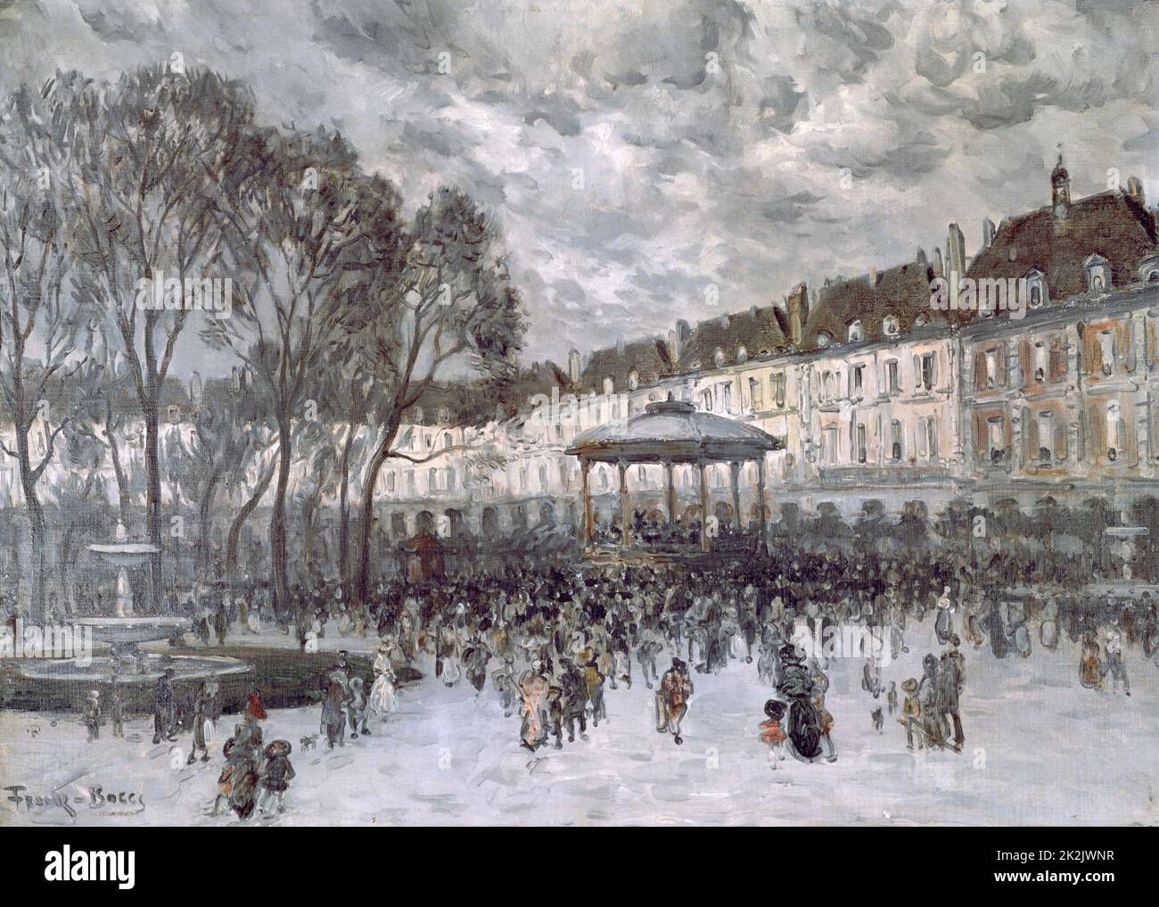 Frank Myers Boggs French school The Place of Music (Place des Vosges in ...