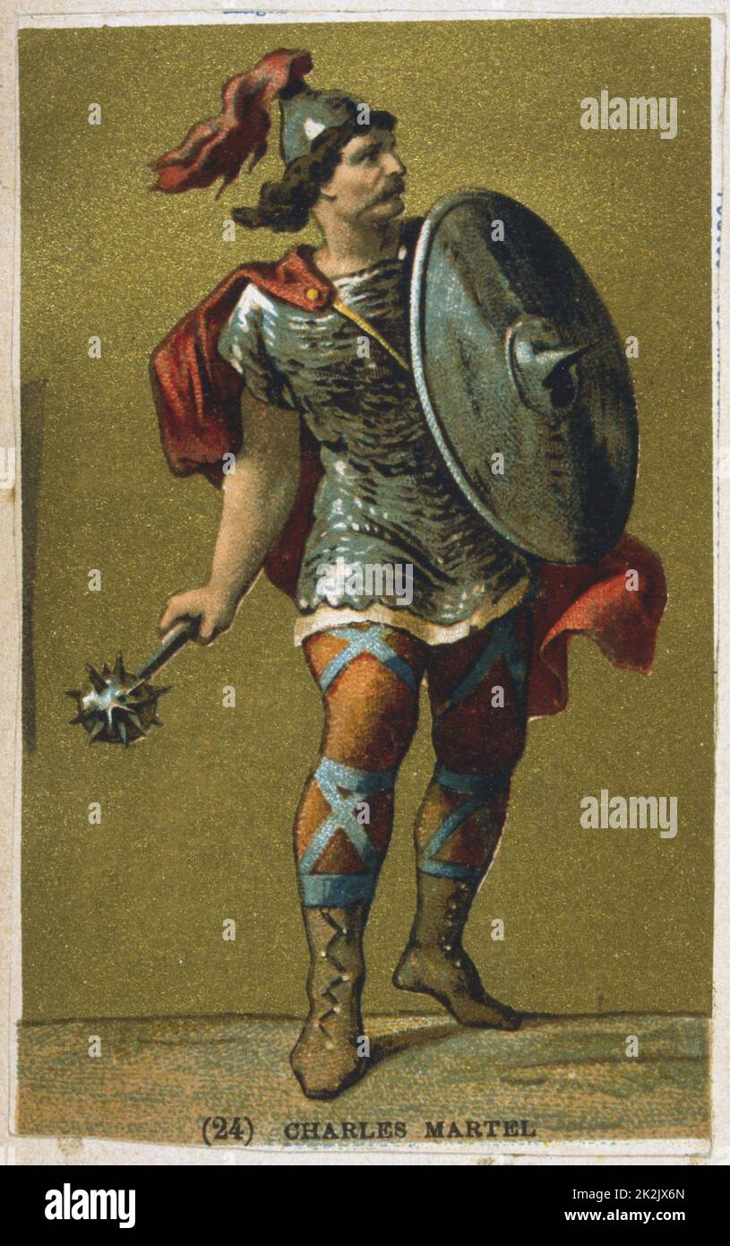 Charles Martel (c688-741) 'The Hammer'. Frankish king, grandfather of ...