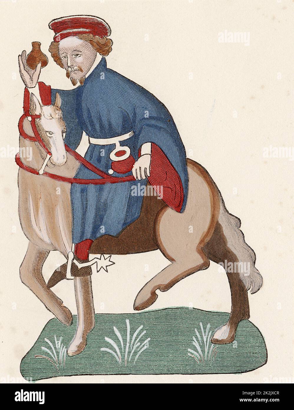 Geoffrey Chaucer (c1345-1400) English poet. The Manciple, man who buys ...