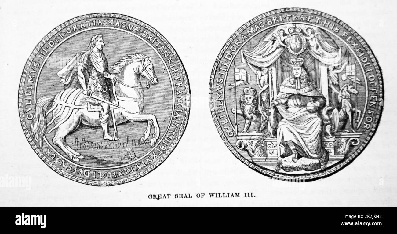 Seal of William III of England (1650-1702) Prince of Orange ...