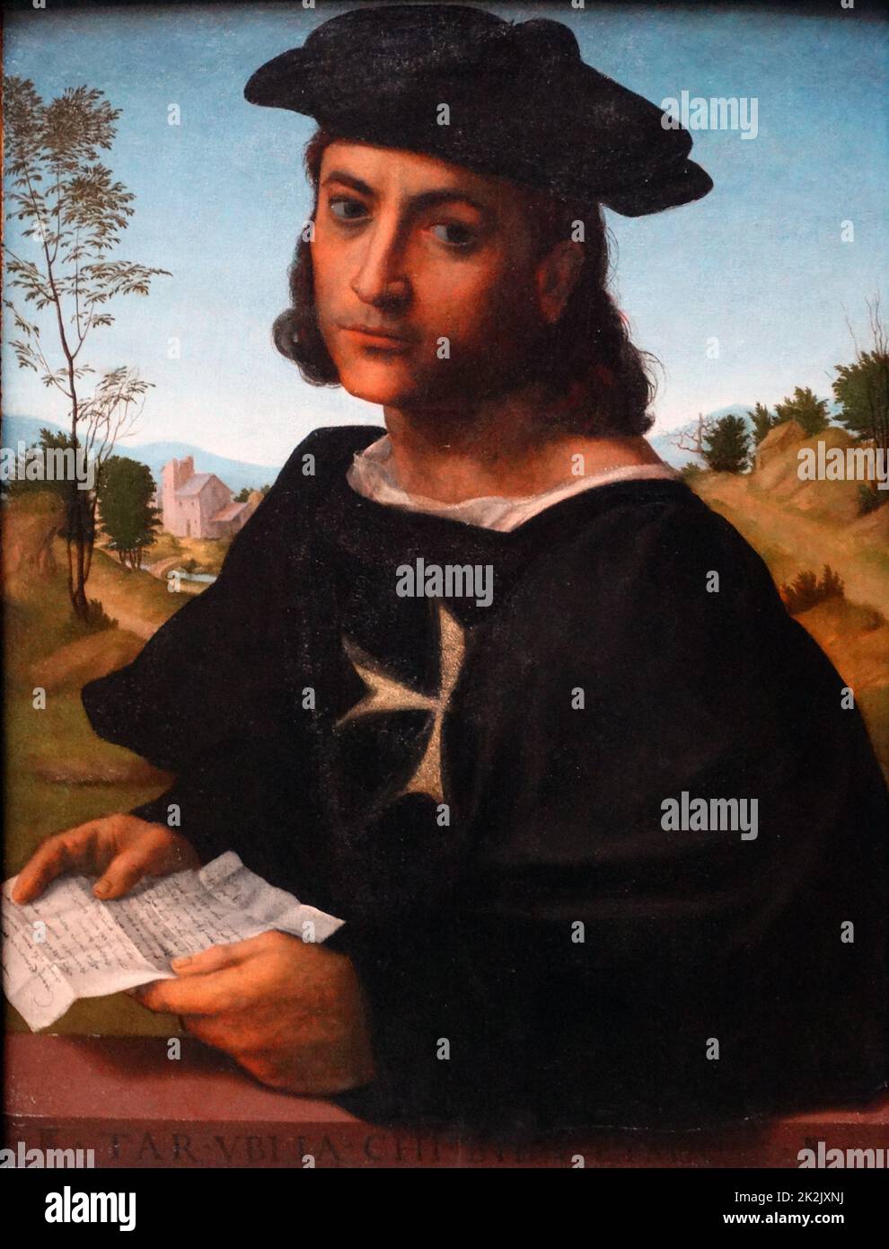 Portrait of a Knight of Rhodes by Franciabigio (1482-1525) an Italian ...